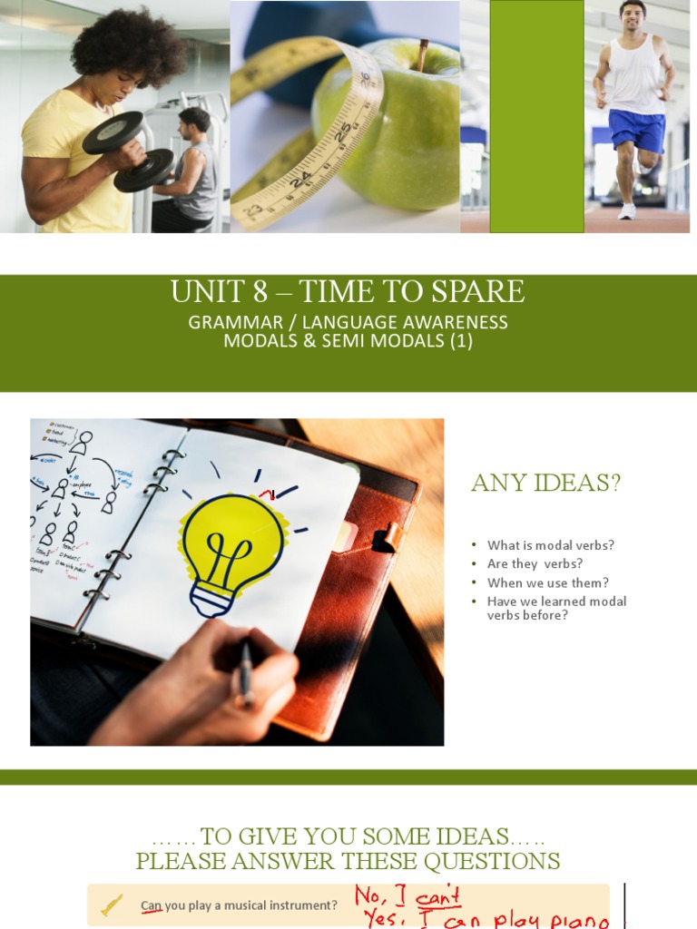 Unit 8 - Time To Spare - Modal Verbs | PDF