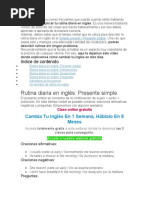 Worksheet - Mi Rutina Diaria | PDF | Verbo