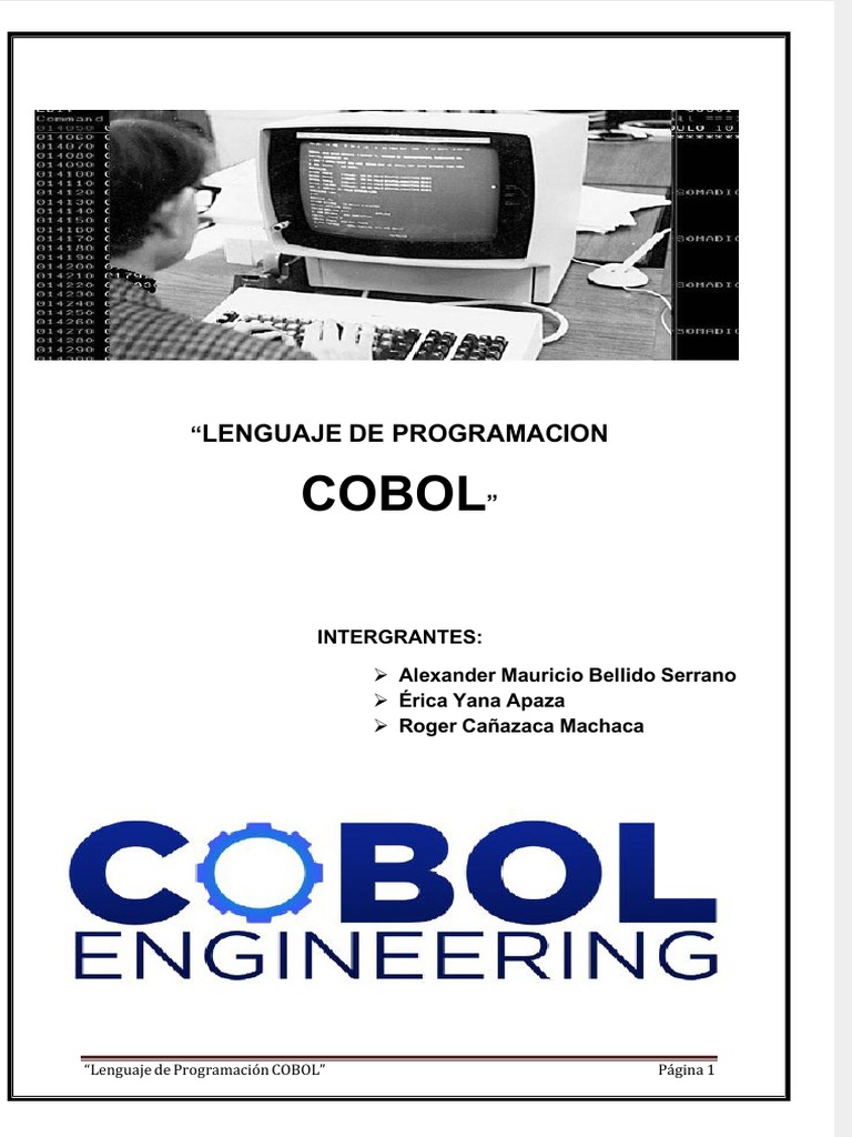 Fdocuments - Ec - Lenguaje de Programacion Cobol | PDF | Lenguaje de ...