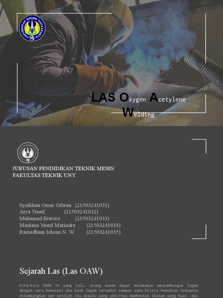 Oaw (Oxy Acetylene Welding) | PDF