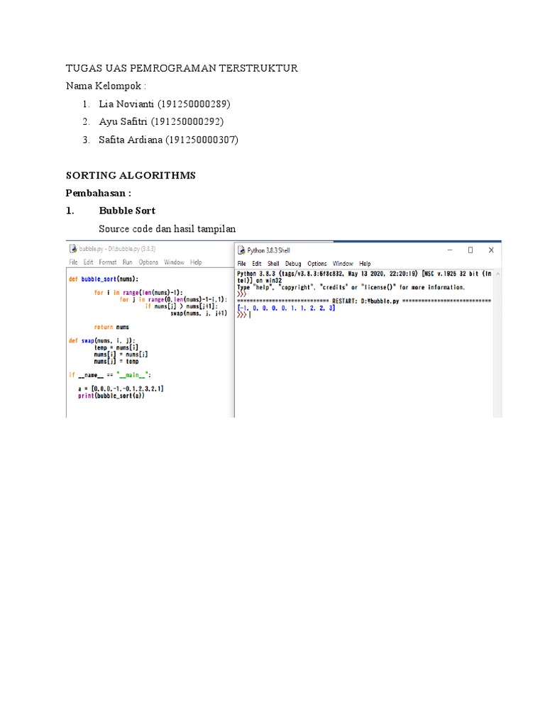 Tugas Uas Pemrograman Terstruktur | PDF | Mathematical Logic ...