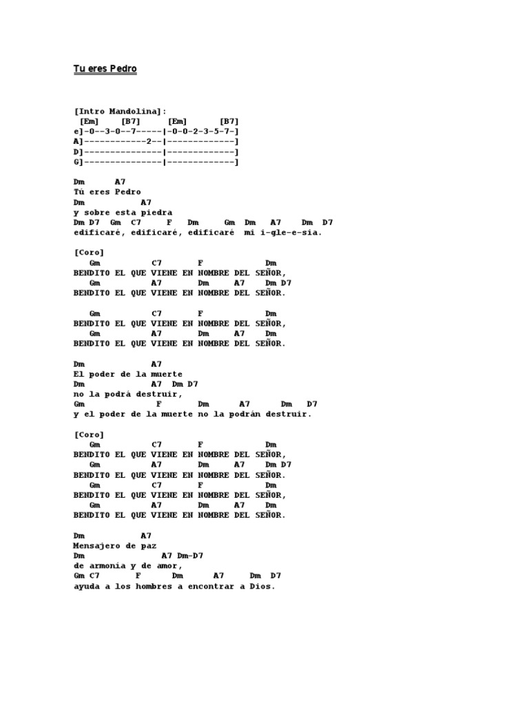 Tu Eres Pedro | PDF