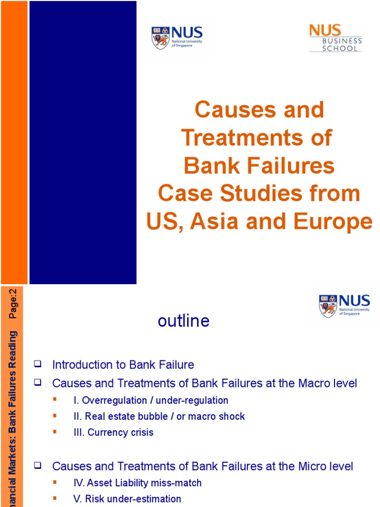 Causes and Treatments of Bank Failures Case Studies From US, Asia and ...