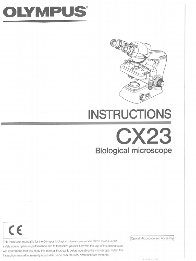 Olympus Microscope Instructions | PDF