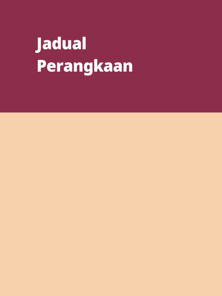 Jadual Perangkaan | PDF