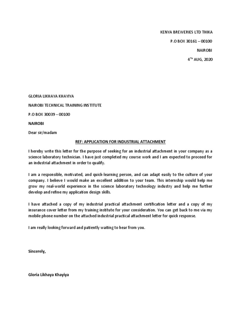 Application Letter Sample | PDF