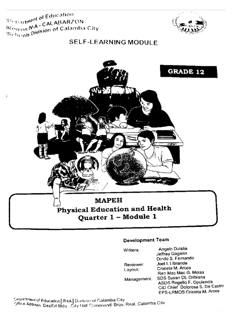 HOPE 12 Quarter 1 Module wk1 To 4 | PDF