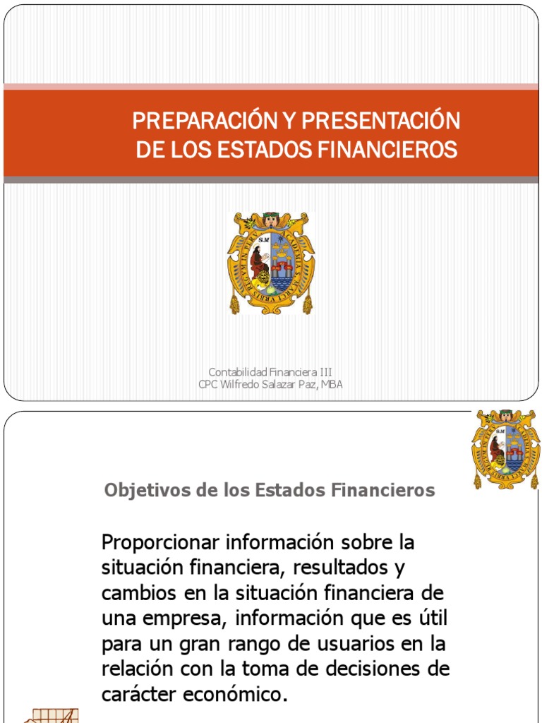 Semana 1 Preparacion de Eeff | PDF | Contabilidad | Contabilidad financiera