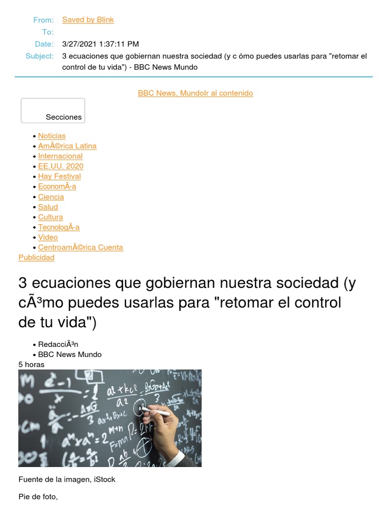 (Y Cómo Puedes Usarlas para "Retomar El Control de Tu Vida") - BBC News Mundo | PDF | Youtube