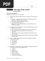 "The Metamorphosis": Identify The Choice That Best Answers The Question ...