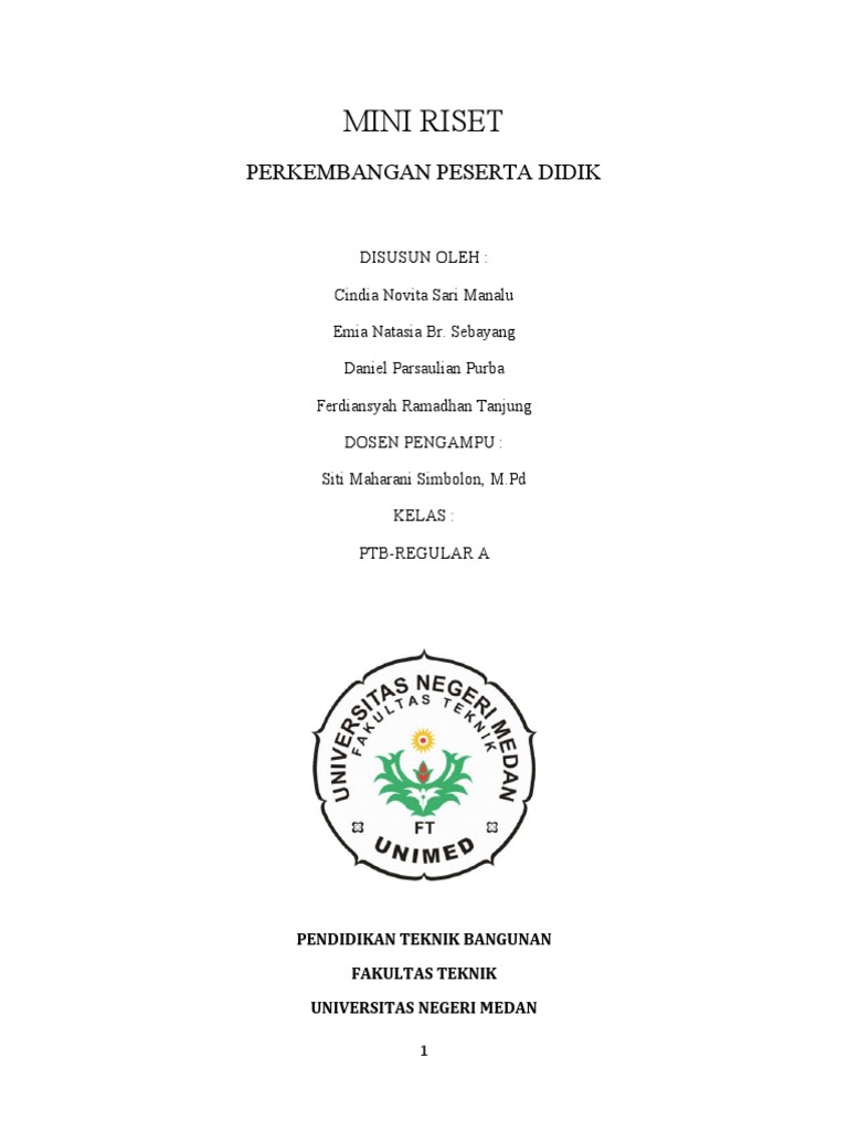 Perkembangan Peserta Didik: Mini Riset | PDF | Karier & Perkembangan