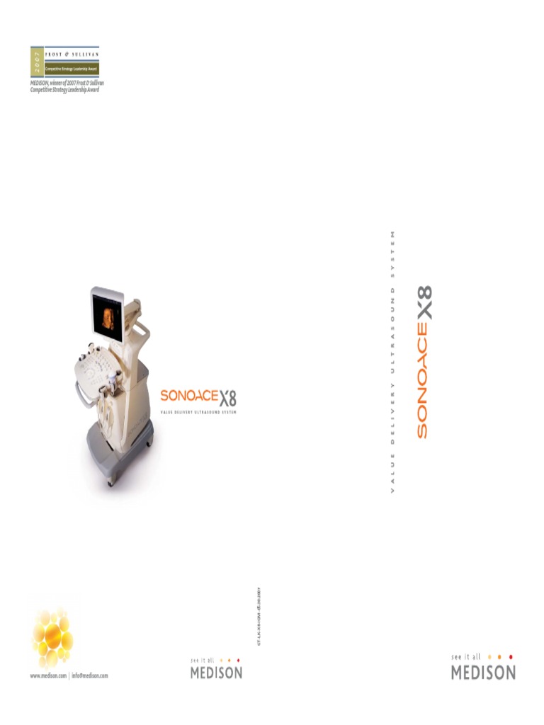 Medison x8 Brochure 4 | PDF | Computer Monitor | Medical Ultrasound