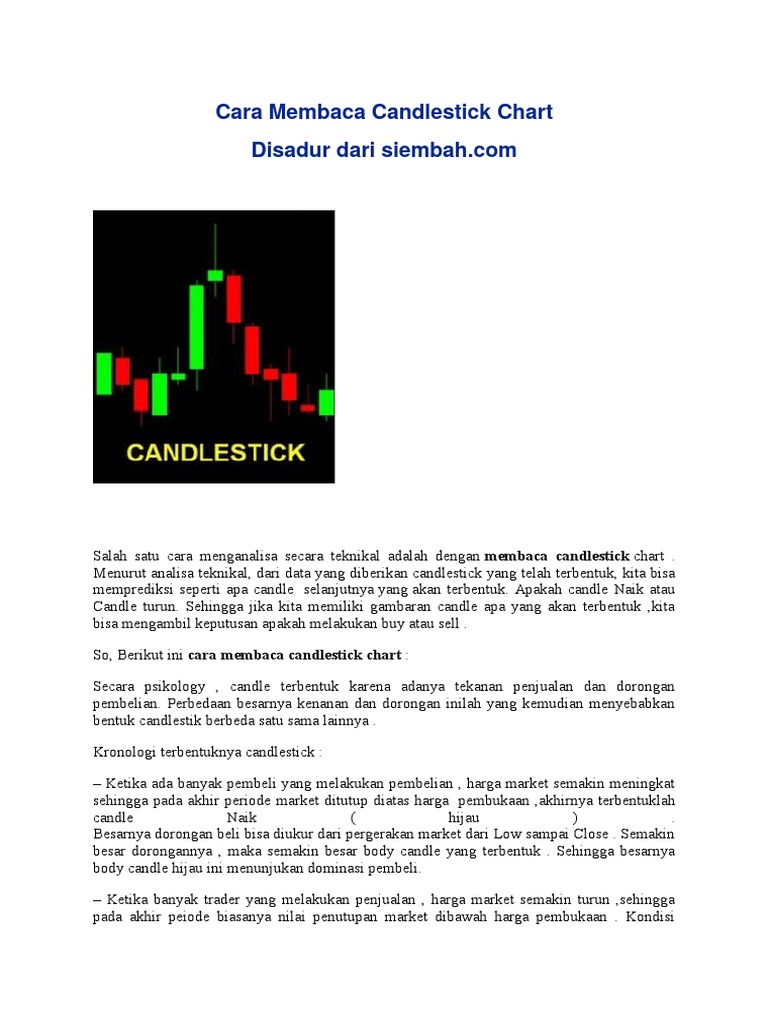 Panduan Membaca Candlestick Chart | PDF