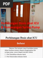 Rumus Pemberian Obat Farmabes Dengan Syring Pump | PDF