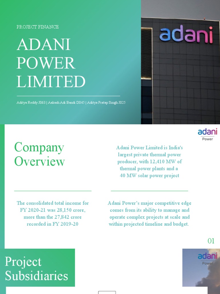 Adani Power Limited: Project Finance | PDF | Loans | Debt