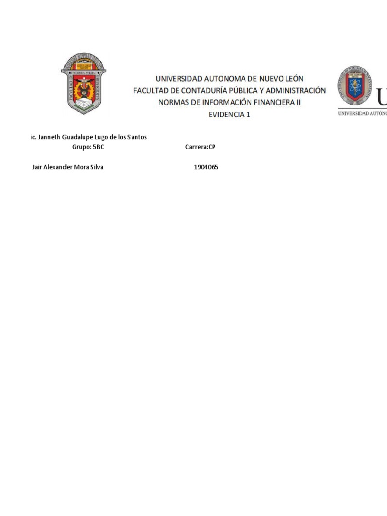 Ev1 Nif Ii | PDF | Contabilidad | Bancos