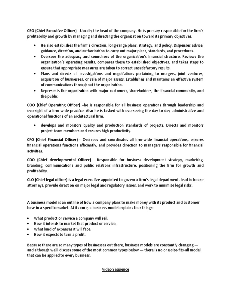 The Business Side of Our Profession | PDF | Chief Financial Officer ...