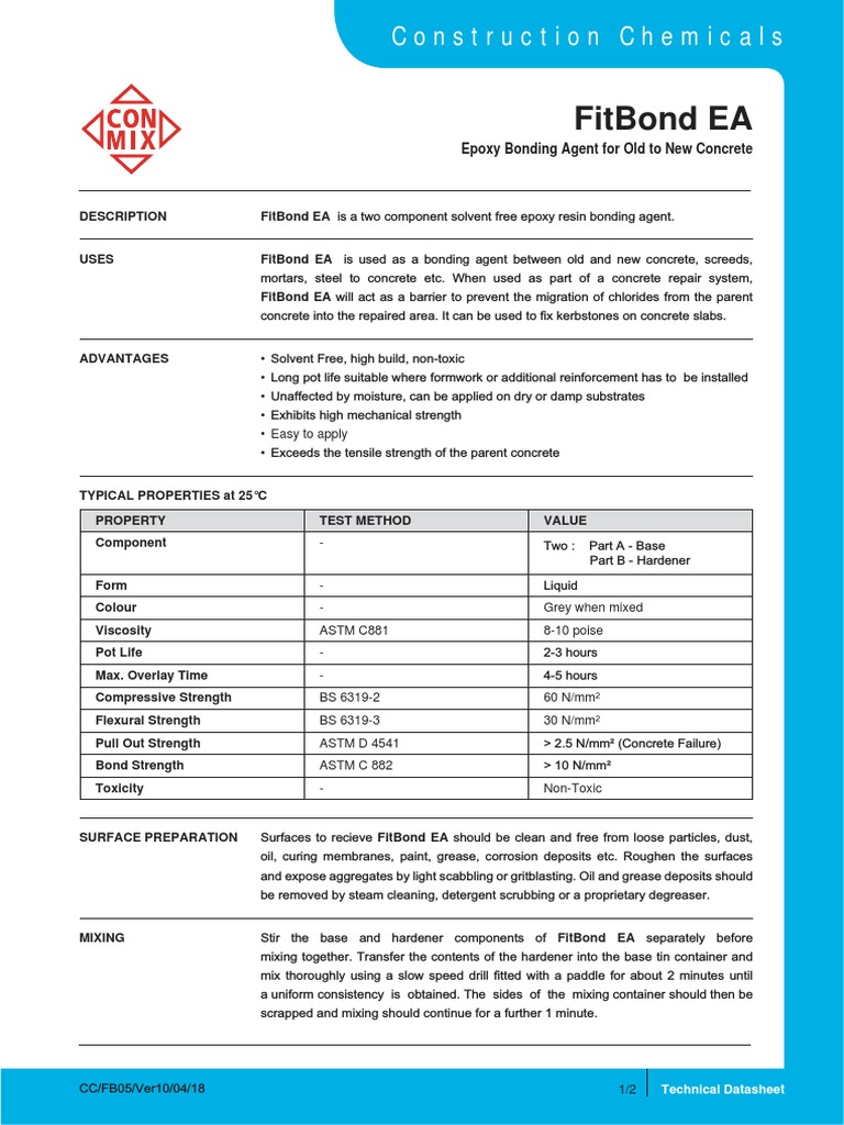 An In-Depth Review of FitBond EA, a Two-Component Epoxy Bonding Agent ...