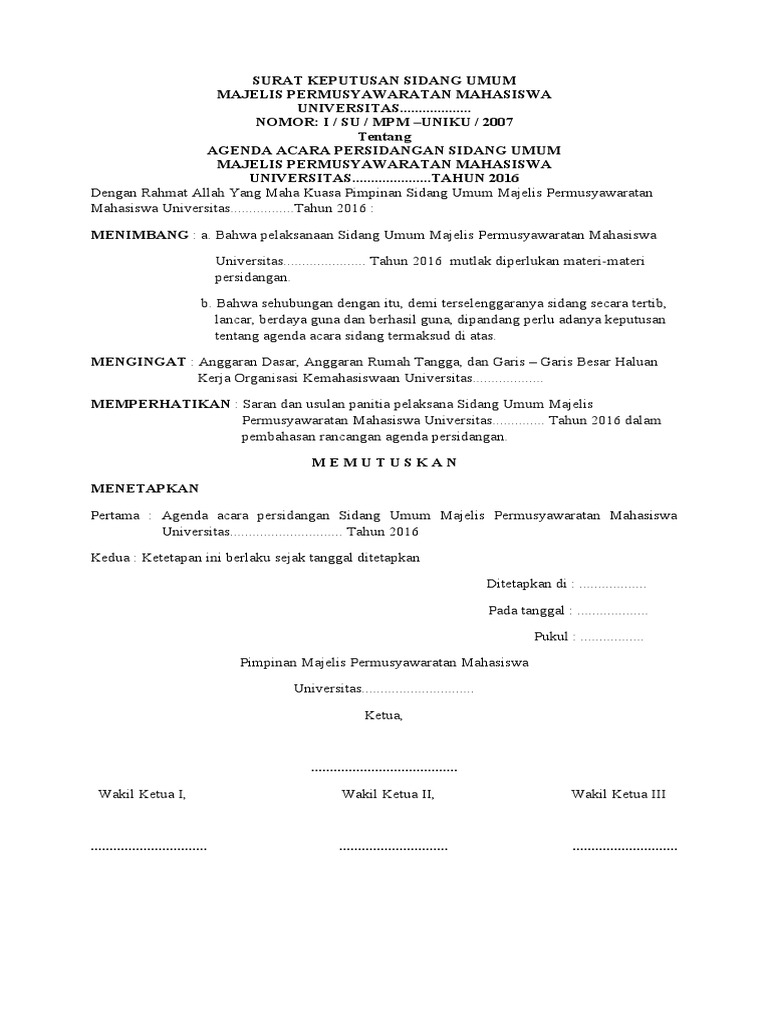 Draft Simulasi Sidang | PDF