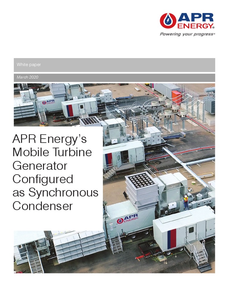 Mobile Turbine Generator as Synchronous Condenser | PDF | Ac Power ...