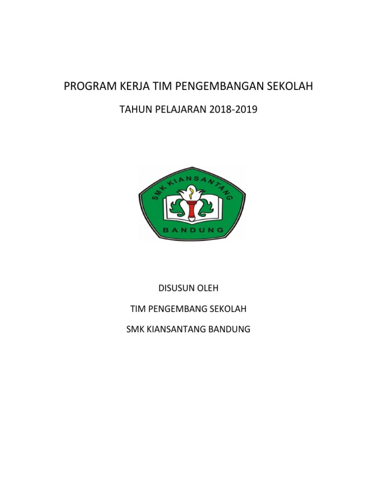 Proker Tim Pengembang Sekolah | PDF