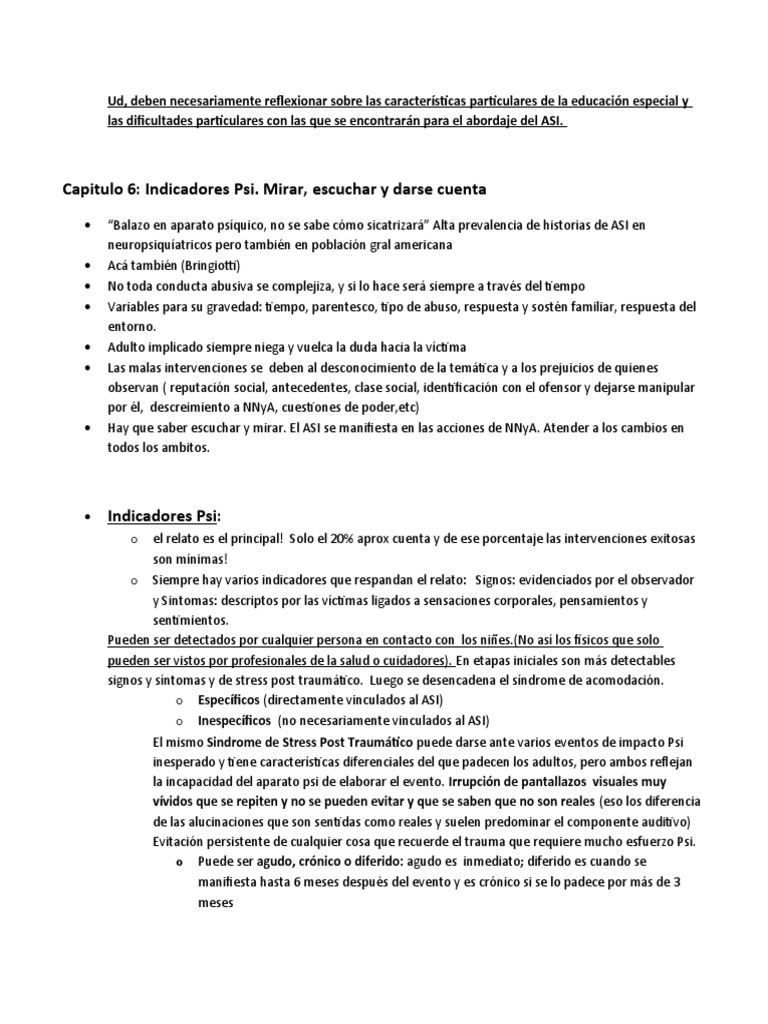 Intebi Resumen | PDF | Adultos | Disociación (psicología)