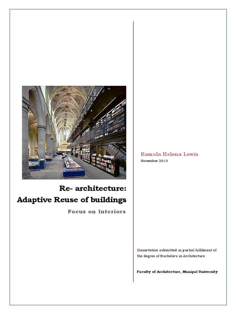 Re Architecture Adaptive Reuse of Buildi | PDF | Beam (Structure ...