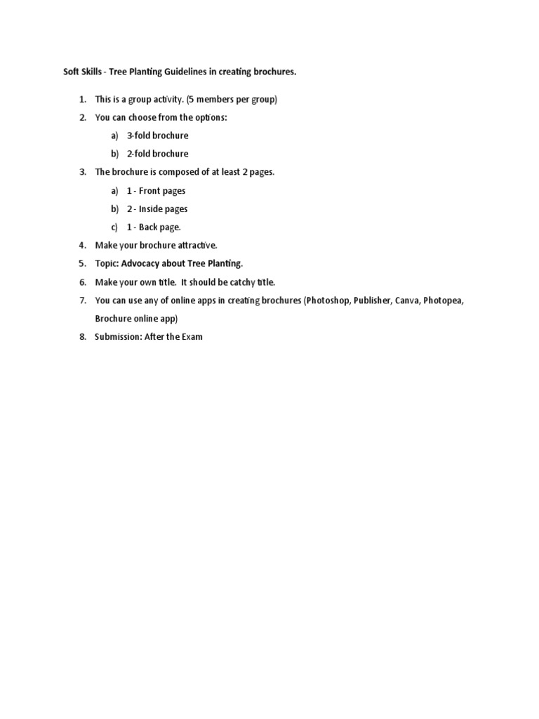 Tree Planting Brochure | PDF