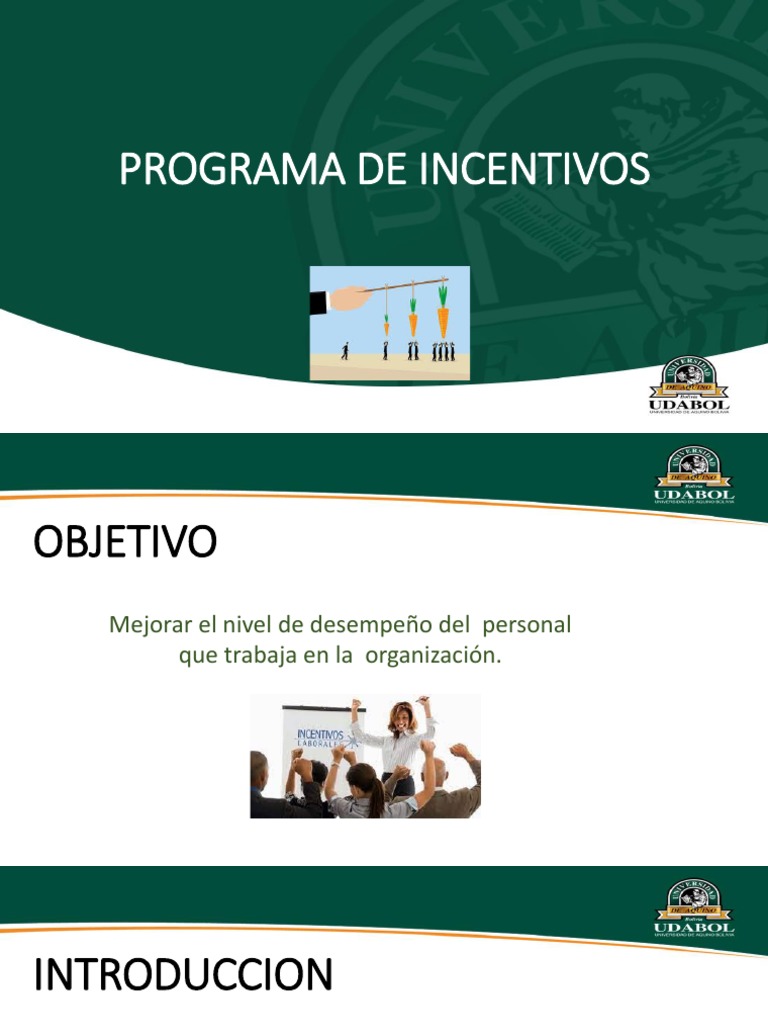 Tema 2 Programa de Incentivos | PDF | Motivación | Motivacional