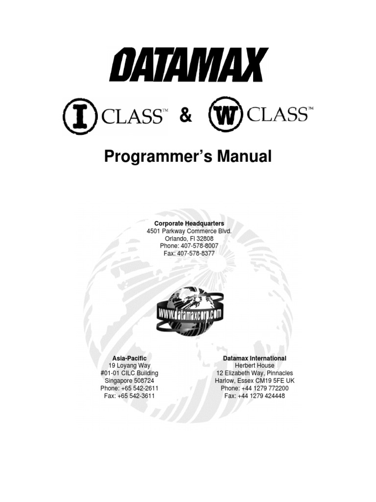 Programmer's Manual: Corporate Headquarters | PDF | Ascii | Printer (Computing)