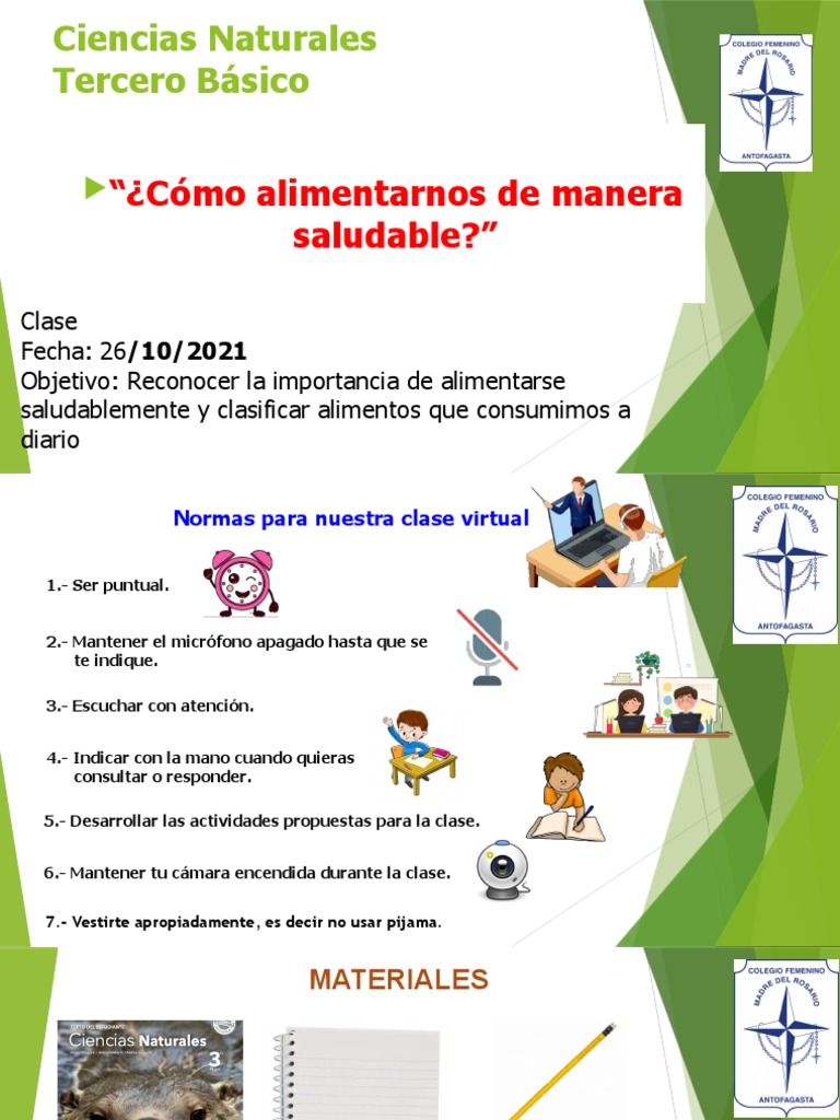 Ciencias Naturales Tercero Básico: "¿Cómo Alimentarnos de Manera ...