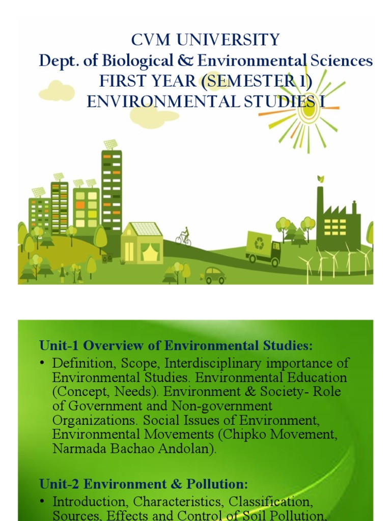 Environmental Studies - Unit 1 Entire Unit | PDF | Earth Sciences ...