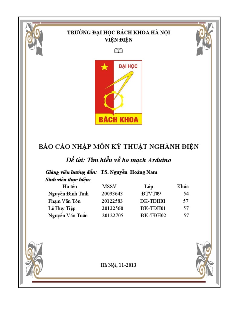 Arduino - Bao Cao | PDF