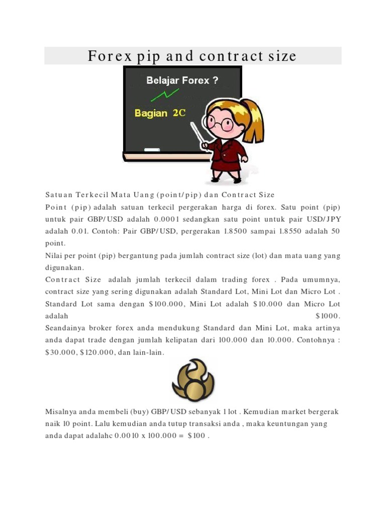 Forex PIP and Contract Size | PDF