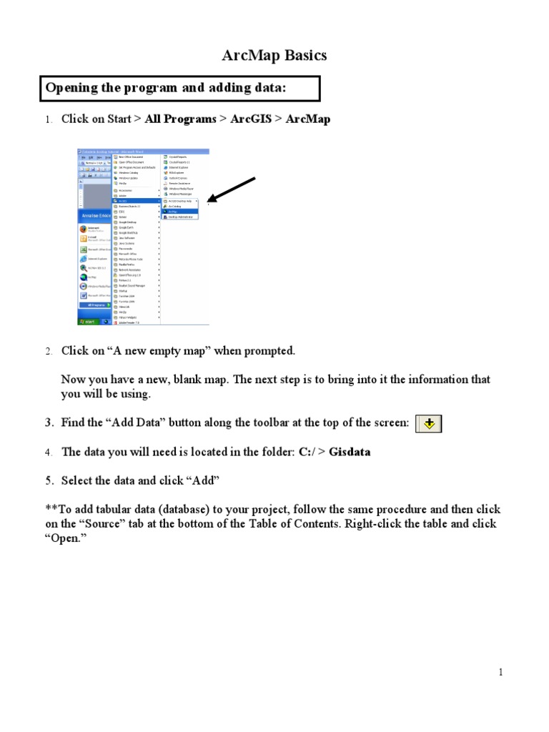 Feinstein ArcMap Tutorial | PDF | Fraction (Mathematics) | Map
