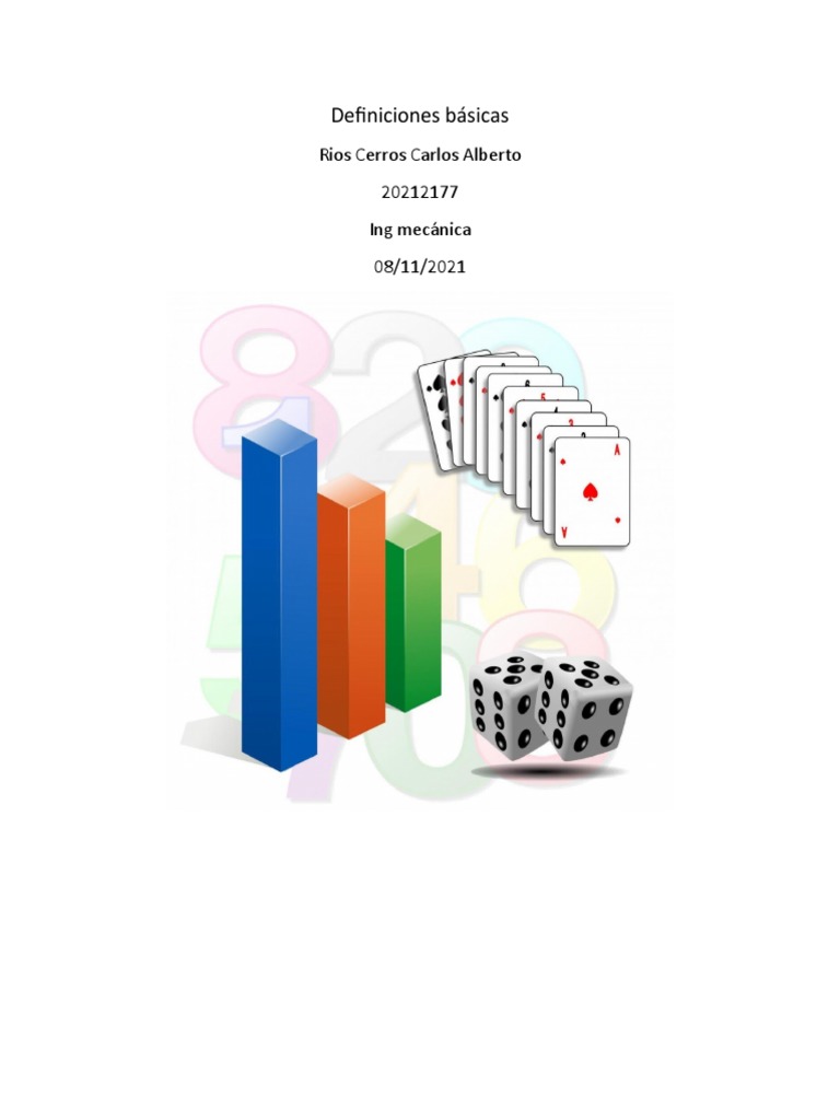 Definiciones Básicas de Probabilidad | PDF | Probabilidad | Teoría de probabilidad