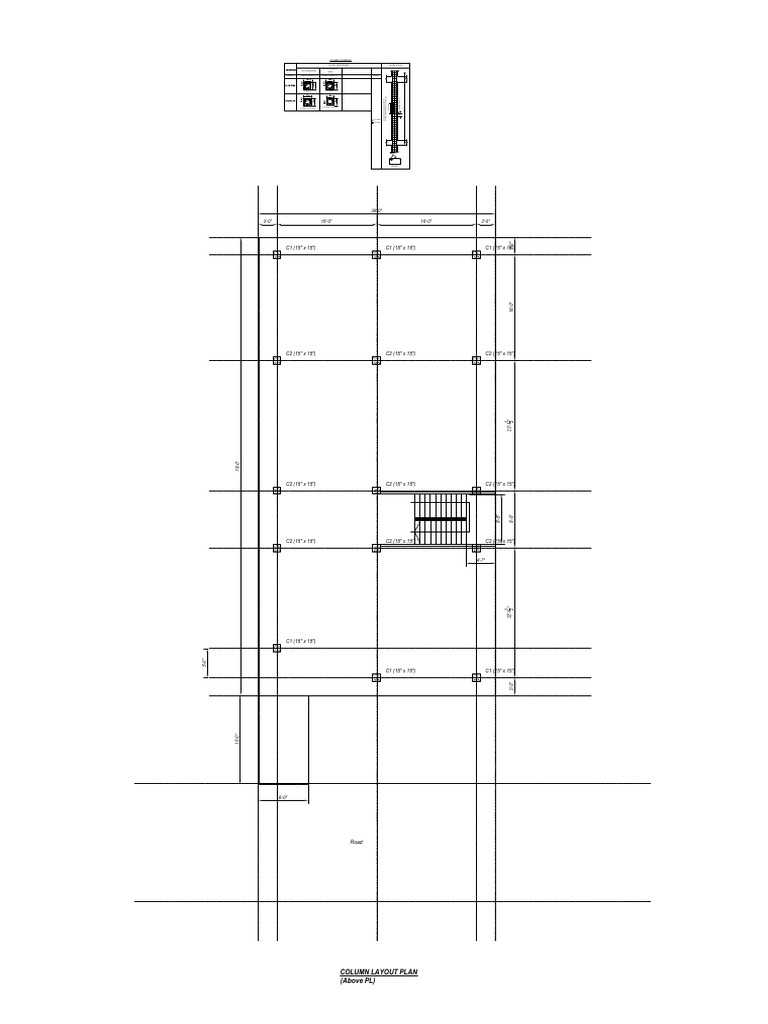 C1 (15" X 15") C1 (15" X 15") C1 (15" X 15") : Column Layout Plan ...
