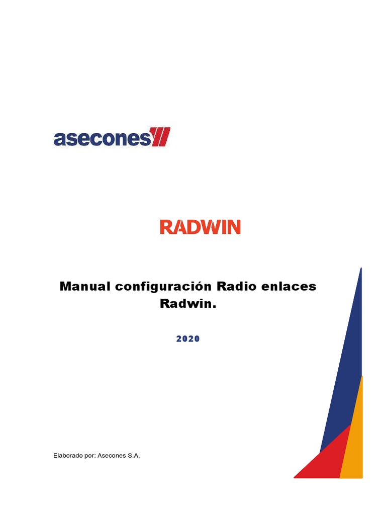 Manual Configuracion Radio Enlaces Radwin 11sep20 | PDF | Dirección IP | Arquitectura de internet