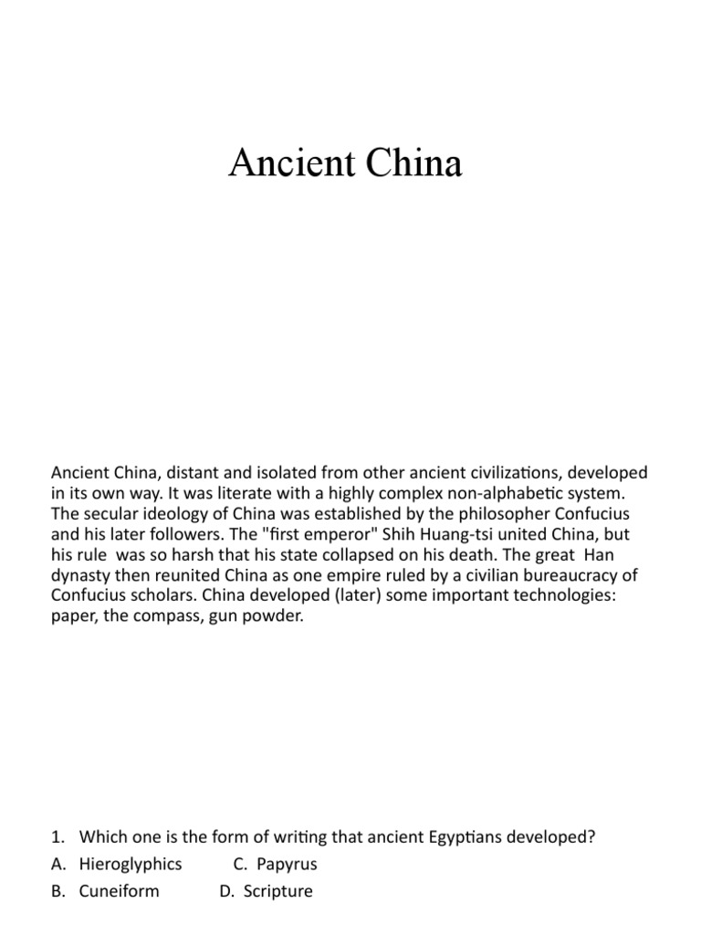 Ancient China | PDF