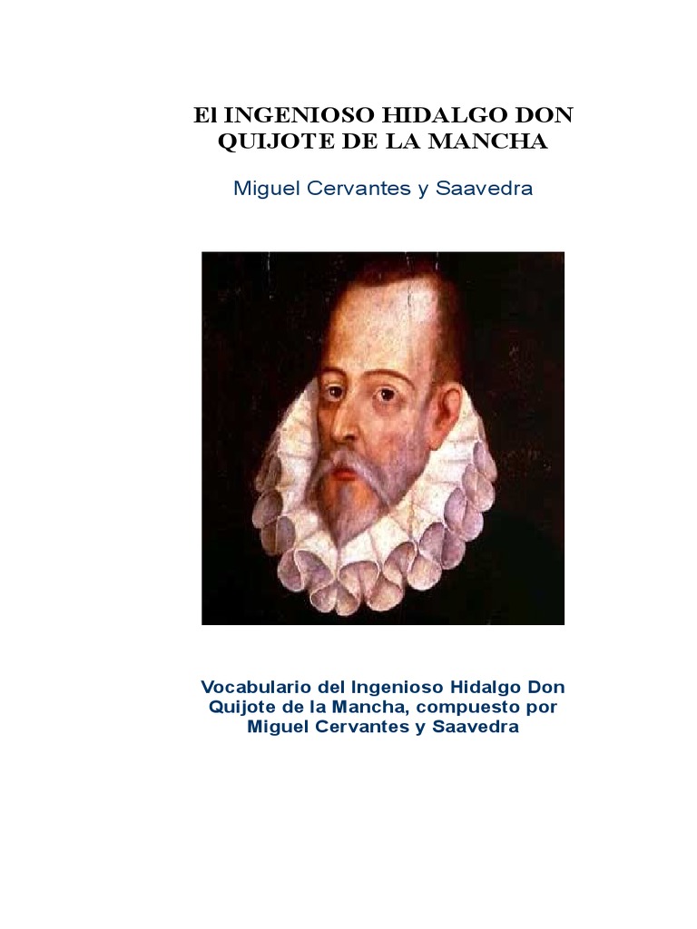 Vocabulario Del Ingenioso Hidalgo Don Quijote de La Mancha | PDF | Historia