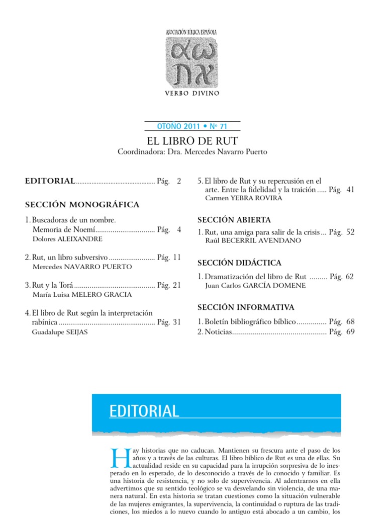 El Libro de Rut PDF | PDF | Joshua | Rachel