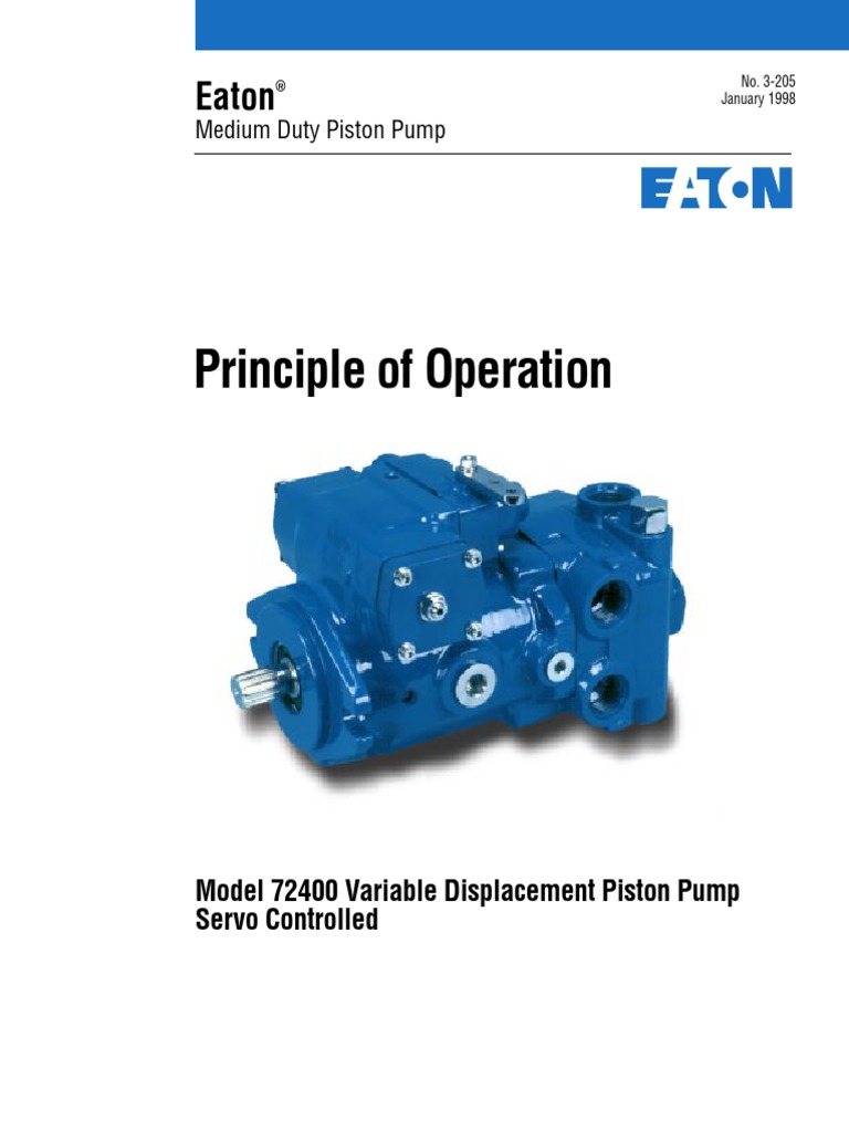 Principle of Operation: Eaton | PDF | Pump | Valve