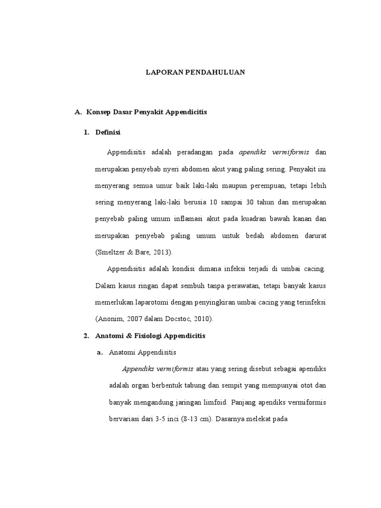 Appendicitis Akut | PDF