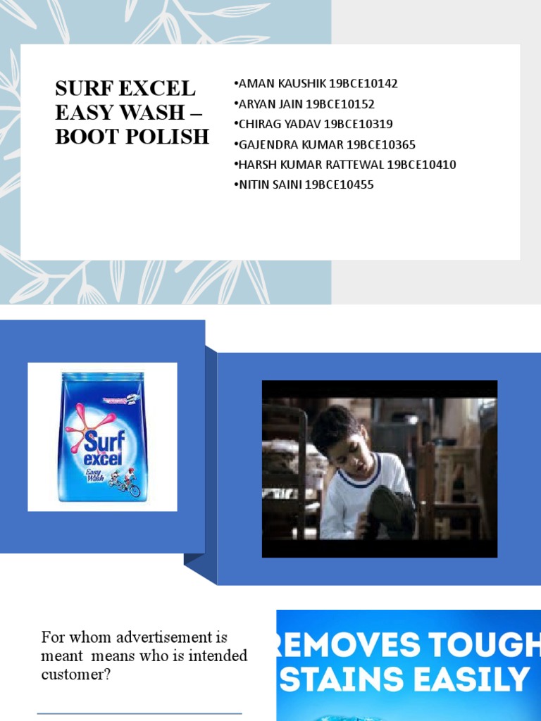 Surf Excel ad promotes family values | PDF | Marketing | Communication