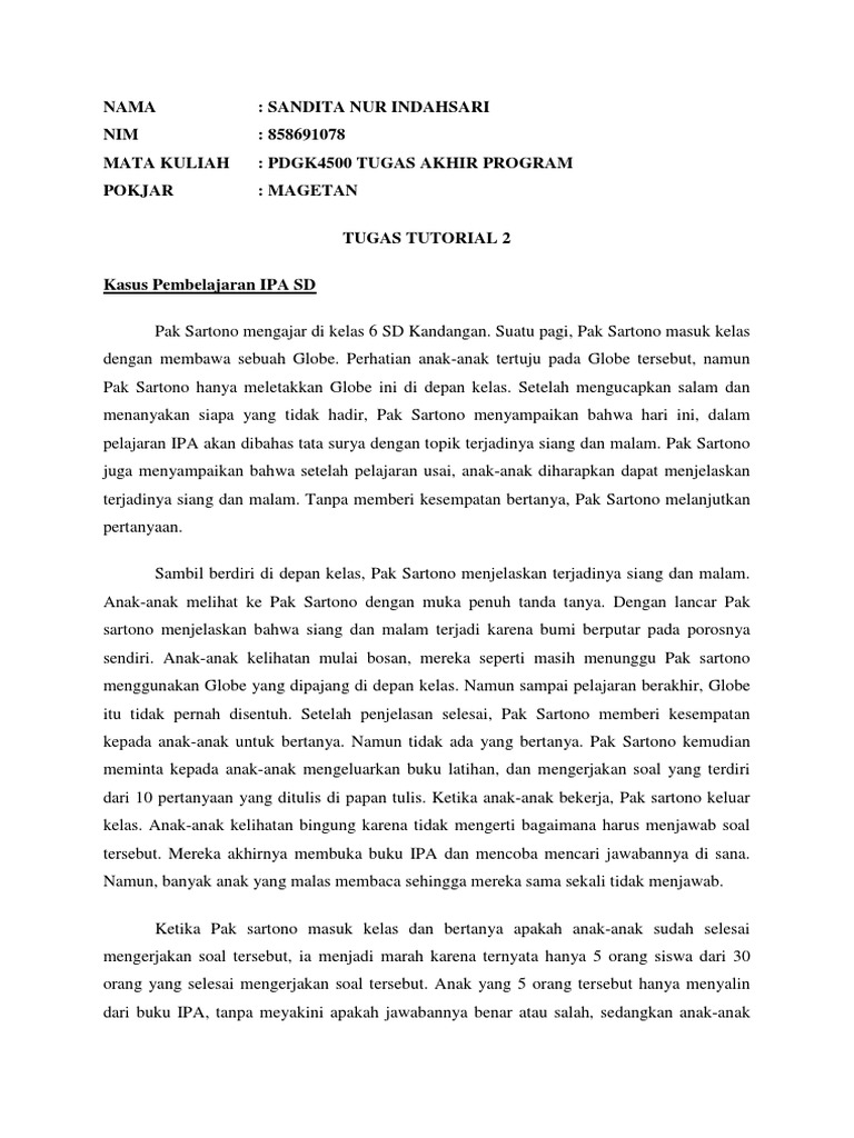 TT2 Tap - Sandita Nur Indahsari - 858691078 | PDF