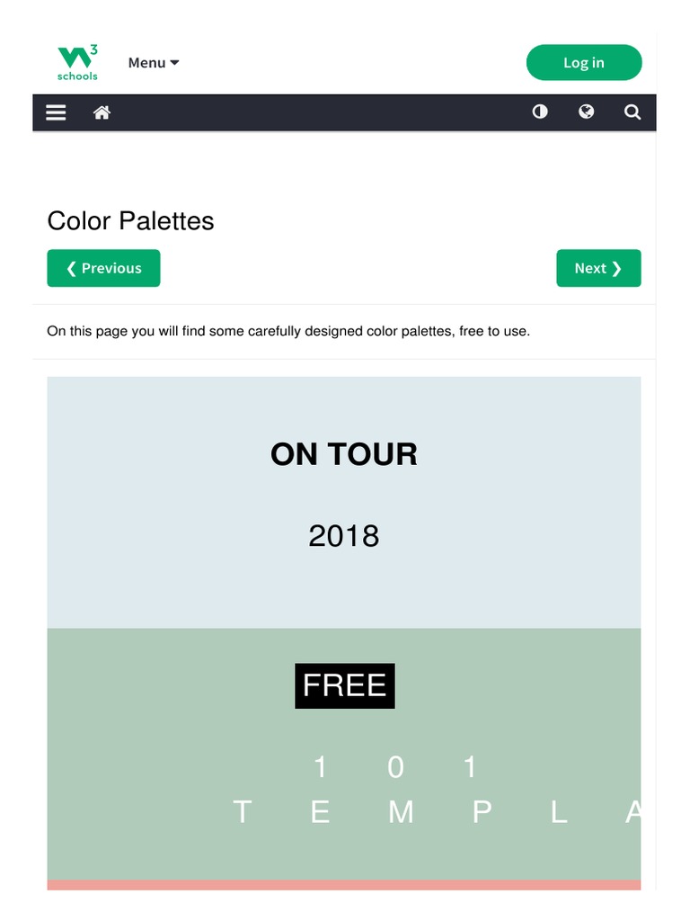 Colors Palettes - Asp | Download Free PDF | Bootstrap (Front End ...