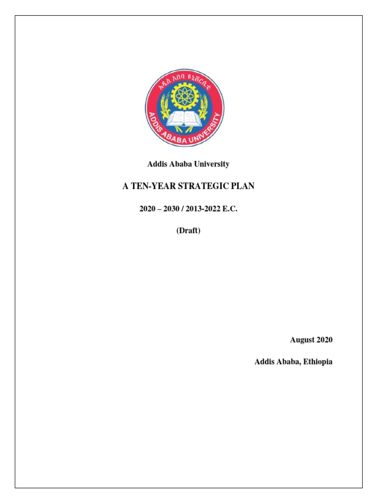 AAU 10 Years Strategic Plan | PDF | Strategic Planning | Swot Analysis