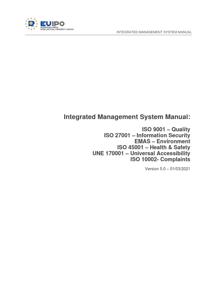 Integrated Management Systems Manual en | Download Free PDF | Audit ...