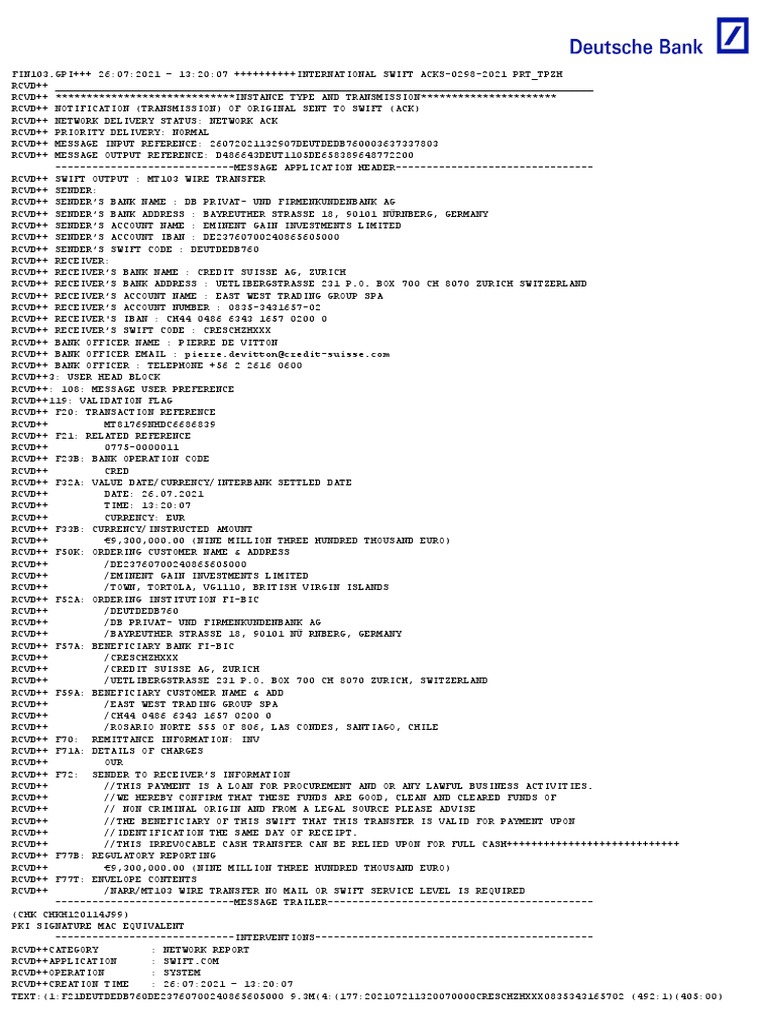 9.3M DB - Cres | PDF | Wire Transfer | Transmission Control Protocol