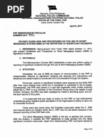 Comprehensive PNP Policies and Guidelines On Leave PNP MC No. 2017-008 ...